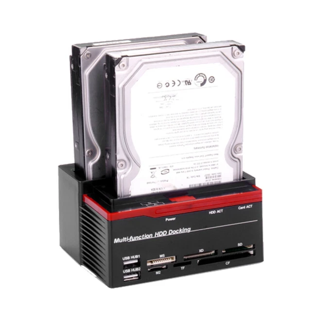 DOCKING STATION DISCO rigido esterno 2,5""/3,5"" IDE+SATA USB lettore ...
