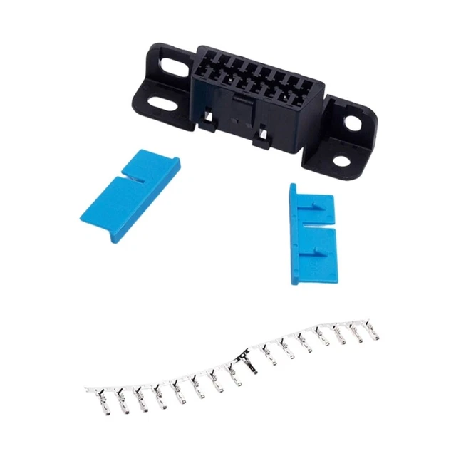 16PIN FEMALE CONNECTOR Obd 2 Adapter Diagnostic Wire Sockets with ...