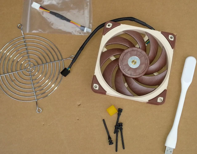 NOCTUA NF-A12X24 PWM 2000rpm 1.68w 12v fan PC case led rubber mount ...