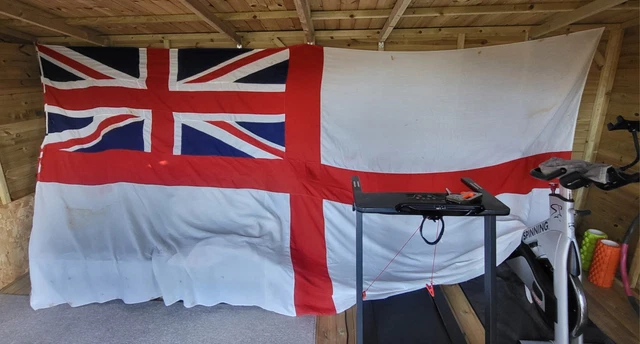 ROYAL NAVY WHITE Ensign Flag 15 X 7 Feet £120.32 - PicClick UK