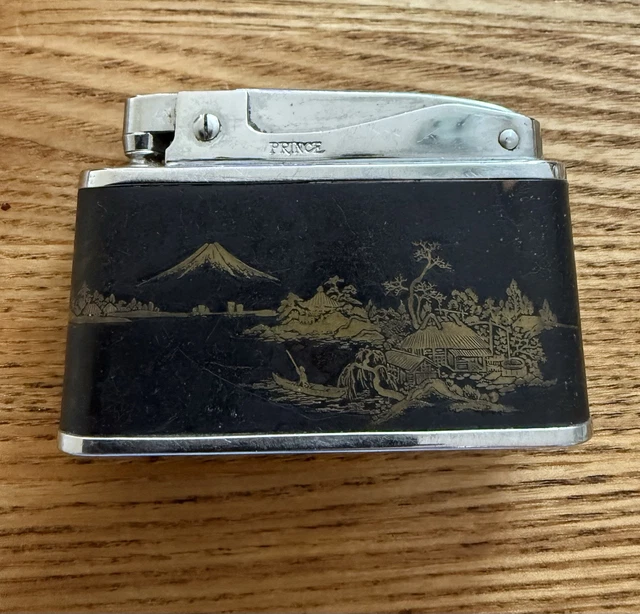 VINTAGE PRINCE MUSELITE Musical Clockwork Flint Fuel Lighter Working £ ...