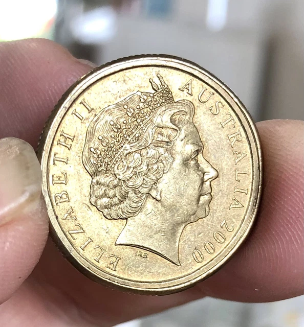 🌟 2000 AUSTRALIA One Dollar, $1 Mule-Struck w/10C Obv Die - Great Con ...