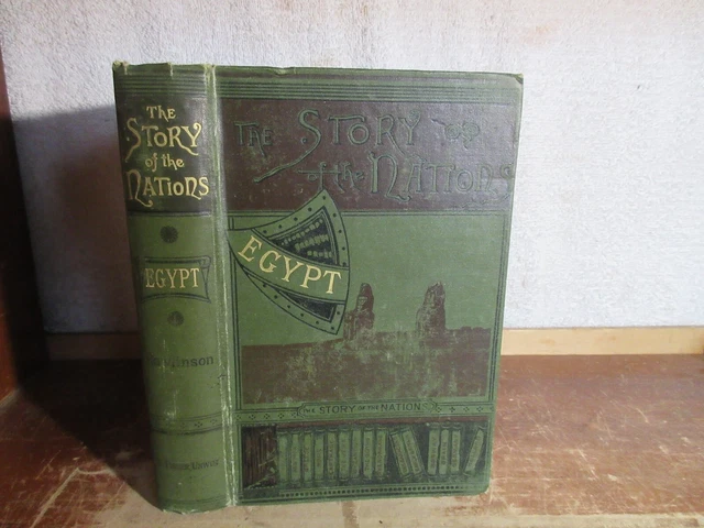 OLD HISTORY OF ANCIENT EGYPT Book 1886 ARCHAEOLOGY PYRAMIDS RUINS ...
