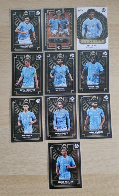 PACCHETTO BASE MANCHESTER City Topps Deco 2023-24 Haaland KDB Alvarez ...