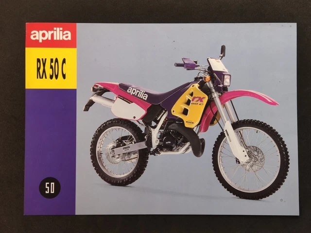 CATALOGO APRILIA RX 50 c BROCHURE DEPLIANT CONCESSIONARIA ORIGINALE ...