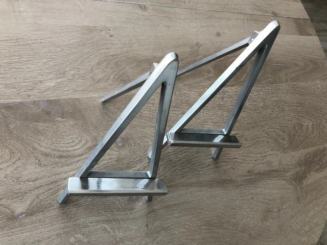LOT 2X PRESENTOIR support metal chevalet trepied IKEA (dvd/jeux video ...
