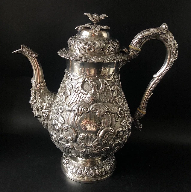 RARE STUNNING 19TH century William IV Phoenix Nirvana Sterling silver ...