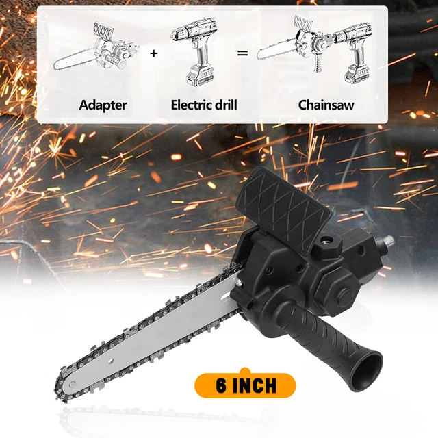 6INCH ELECTRIC DRILL Modified To Electric Chainsaw Saw Power Tool ...