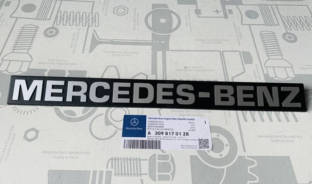 /1139/ MERCEDES-BENZ EMBLÈME inscription plaque signalétique camion bus W601 W611 W901 W903 EUR ...
