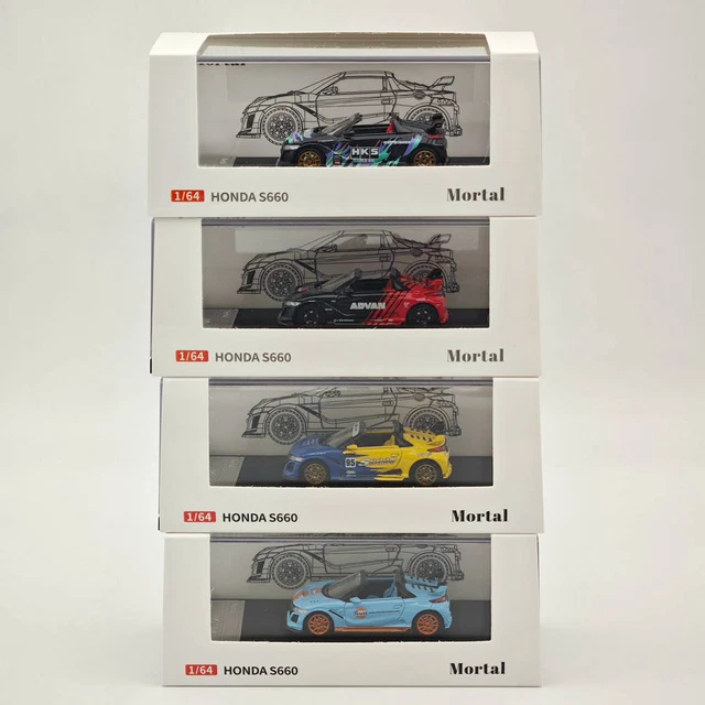 1/64 MORTAL HONDA S660 Mugen Gulf ADVAN SPOON HKS Diecast Models Toys Car Gifts EUR 39,48 ...