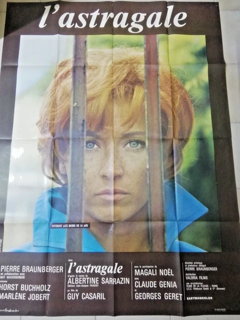 ANCIENNE AFFICHE DE cinéma originale - " L'ASTRAGALE" - 120x160cm EUR 8,00 - PicClick FR