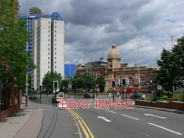 PHOTO LEICESTER Railway Station Looking Down Tigers Way Towards London ...