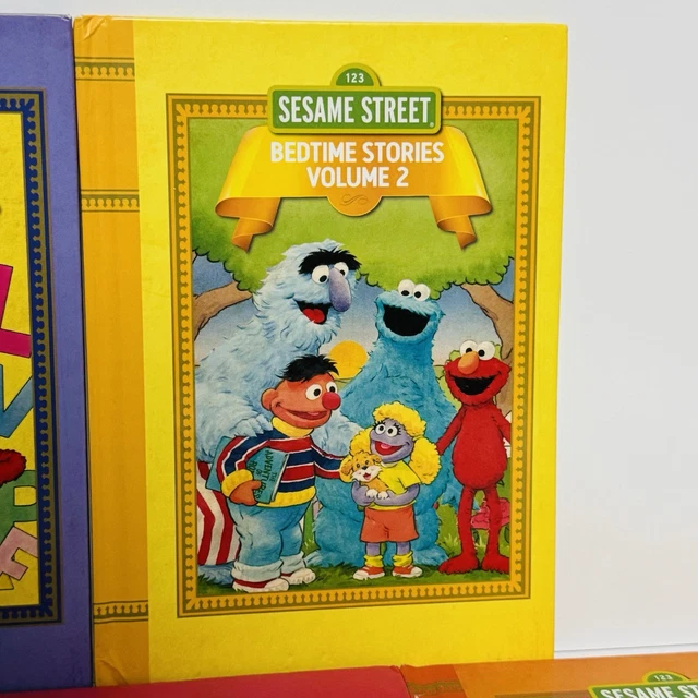 SESAME STREET HARDCOVER Book Bundle x5 - Elmo Snuffy Sniffles Bedtime ...