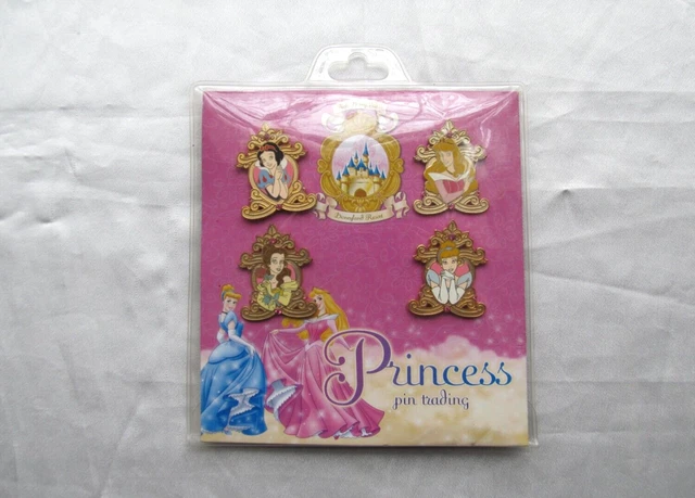 WDW DISNEY PARKS Princess Pin Trading Set Snow White, Belle, Cinderella ...
