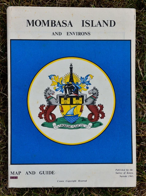 VINTAGE MAP OF Mombasa Island (Kenya), 1963, scale 1:14,000, good ...
