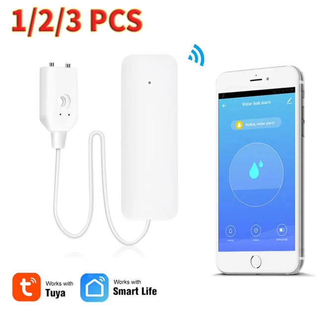 TUYA SMART WIFI Water Leak Sensor Flood Leakage Level Alarm Overflow ...