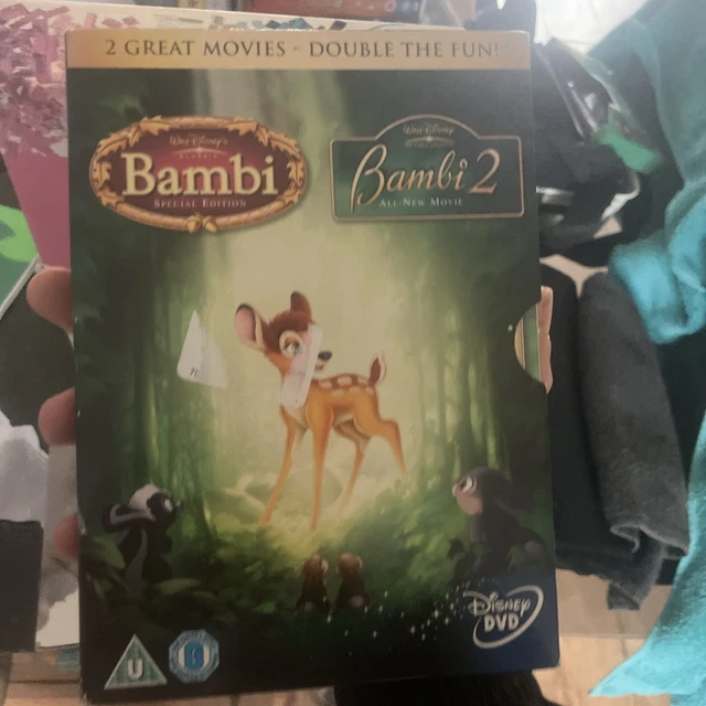 BAMBI TWO MOVIE Boxed Set DVD Walt Disney Animation 2 Disc Special £4. ...