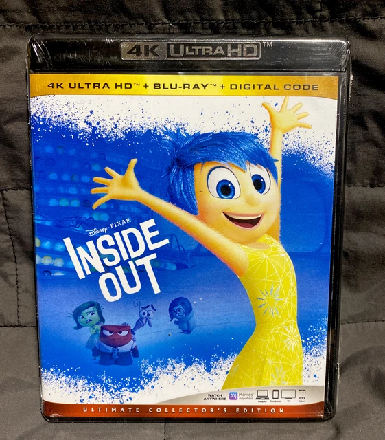 DISNEY INSIDE OUT (4K Ultra HD + Blu-Ray + Digital, 2015) New Sealed £12.82 - PicClick UK