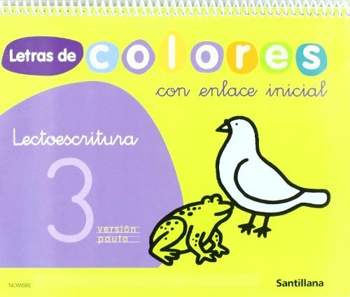 LETRAS DE COLORES, lectoescritura, Educación Infantil. Cuaderno 3 EUR ...