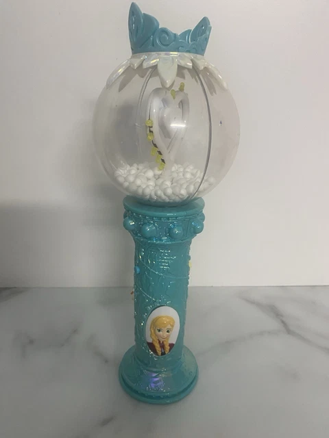 FROZEN ANNA ELSA Disney On Ice Magic Spin Light Up Globe Wand Working ...
