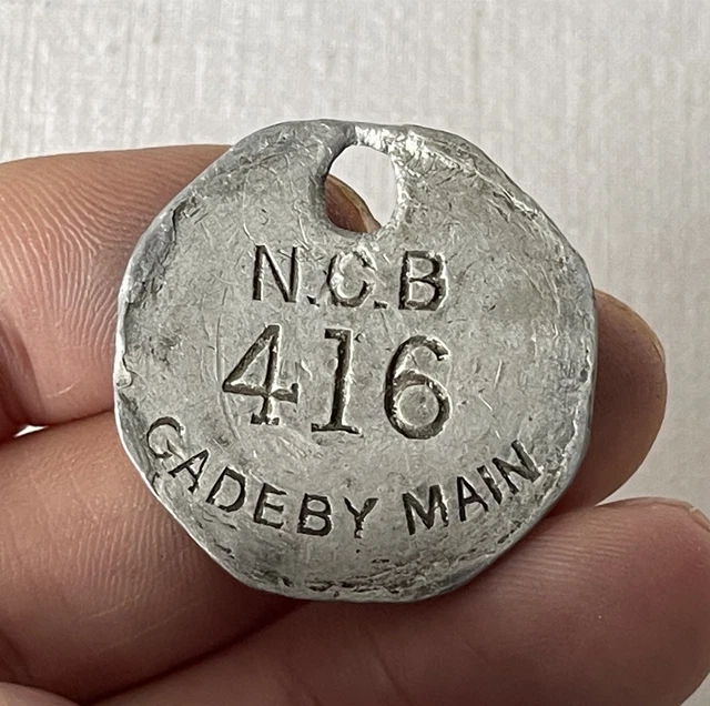 VINTAGE OCTAOGNAL NO. 416 NCB CADEBY MAIN Mining Pit Colliery Safety ...