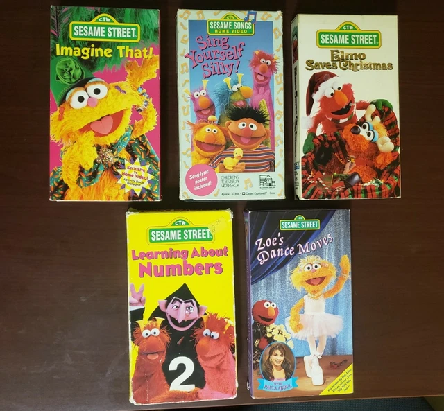Vintage Sesame Street Vhs Lot Of 5 Mixed Condition Eur 16 38 Picclick Fr