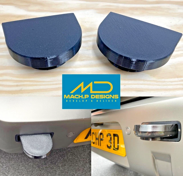 LAND ROVER DEFENDER L663 Rear Rubber Tow Eye Covers Pair 110 & 90 ...