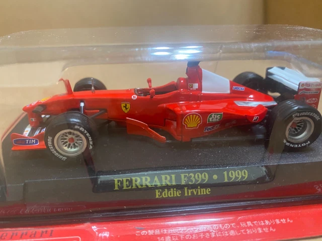 FERRARI F399 1999 Eddie IRVINE F1 FORMULE 1 N°4 rouge au 1/43 sous ...