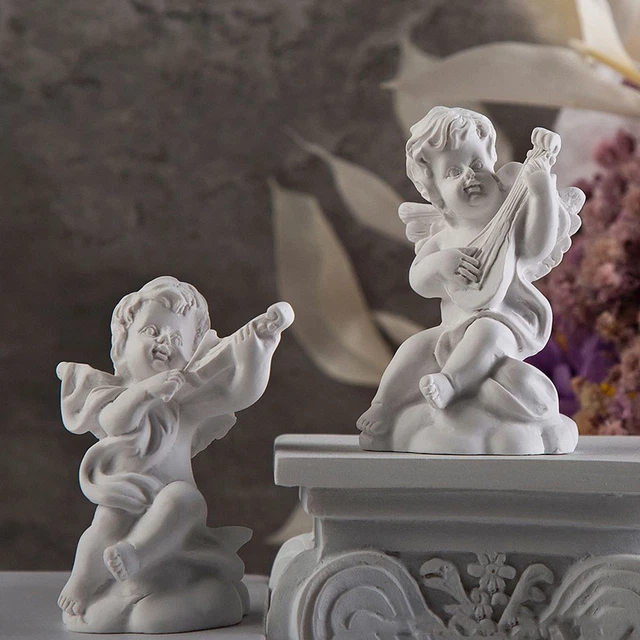 GYPSUM PORTRAITS PLASTER Sculpture Greek Mythology Statue Mini Cupid ...
