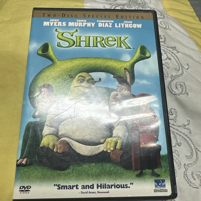 SHREK (DVD) MIKE Myers , Eddie Murphy , Cameron Diaz , John Lithgow £6. ...