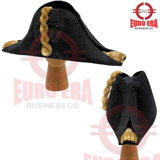 NAPOLEONIC 18TH CENTURY British Royal Navy Commander Bicorn Hat in all ...