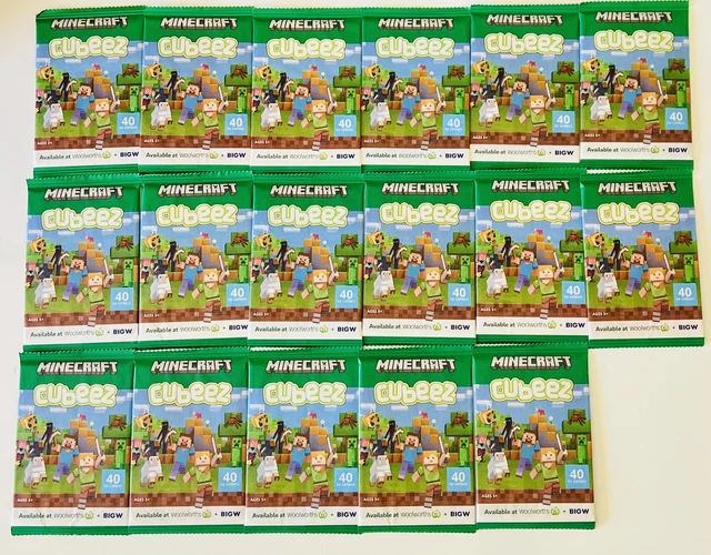 NEW MINECRAFT CUBEEZ 2025 Woolworths x14 Unopened Packs $6.99 - PicClick AU