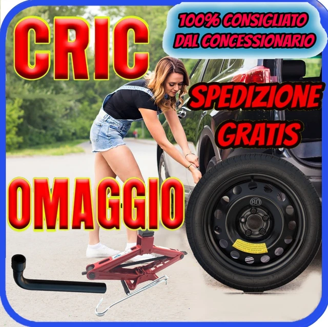 GALETTE DE SECOURS De 17 Roue 5 Trous Ford Kuga 155 70 17 Avec Cric Clé ...