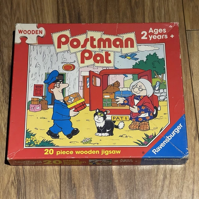VINTAGE 1996 POSTMAN Pat Wooden Jigsaw Puzzle 20 Piece Complete ...