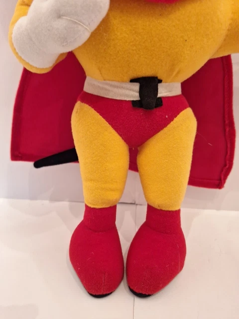 VINTAGE MIGHTY MOUSE Stuffed Plush 1997 Terrytoons Red Cape 13” HTF $38 ...