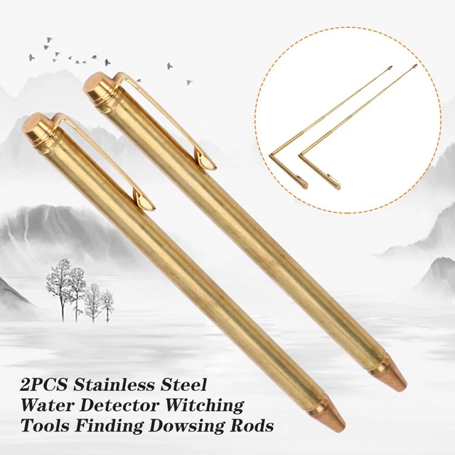 POSITIONING ROD DOWSING Rods Brass Gold Positioning-Rods Divining ...