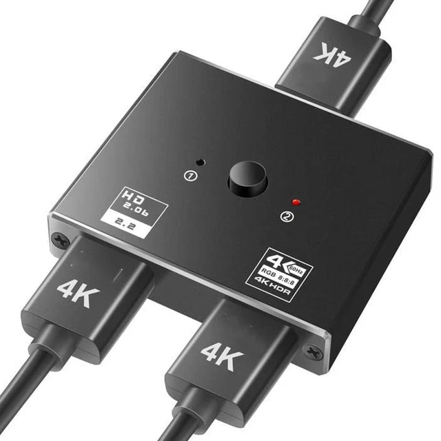 COMMUTATEUR COMPATIBLE HDML 4K 8K 60Hz répartiteur vidéo 2 Ports 2 1 ...