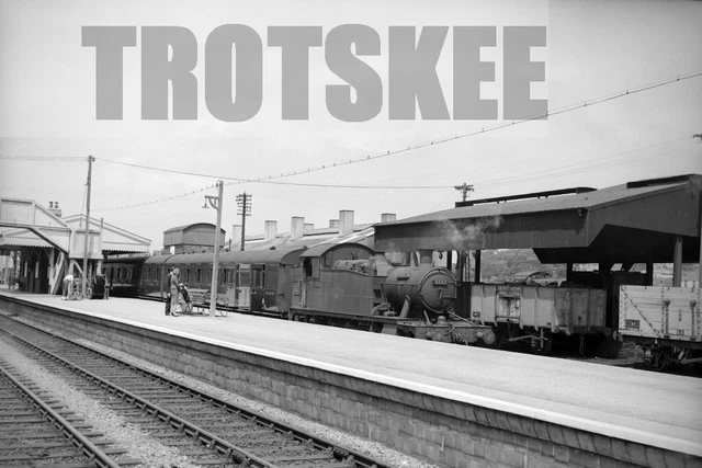 LARGER NEGATIVE BR British Railways Steam Loco 5557 Class 4575 ...