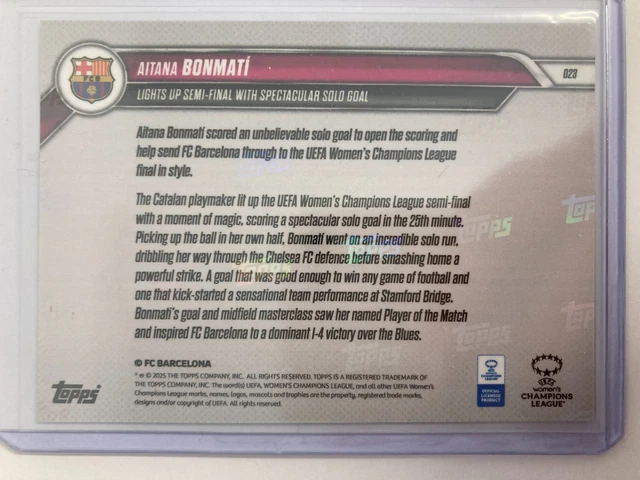 TOPPS NOW 2025 Aitana Bonmati Fc Barcelona . £4.15 - PicClick UK