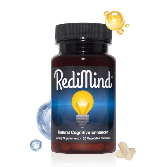REDIMIND NATURAL COGNITIVE Enhancer 30 Caps-Focus-Memory-Brain Health £ ...