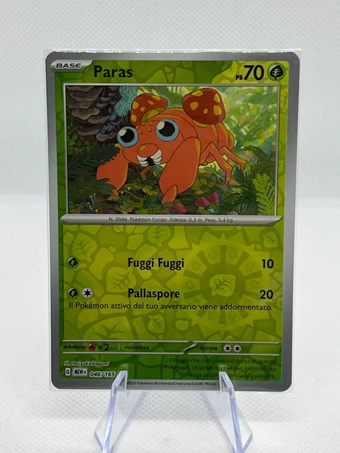 PARAS® POKEMON 151 MEW 046/165® Reverse Holo Foil® Italian $1.04 - PicClick