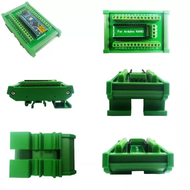 DIN RAIL MOUNT Screw Terminal Block Breakout Module PLC Expanding Board ... DIN RAIL MOUNT Screw Terminal Block Breakout Module PLC Expanding Board ...