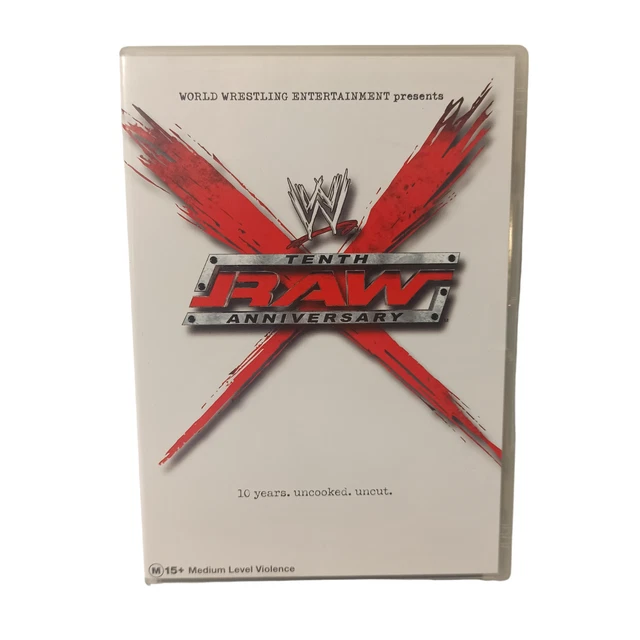 RAW TENTH 10TH Anniversary (DVD) WWE WWF World Wrestling Entertainment ...