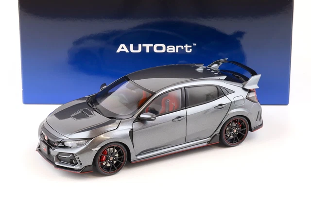 1:18 AUTOART HONDA Civic Type R (FK8) 2021 polished metal metallic ...