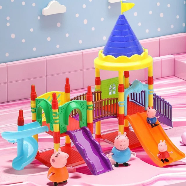 PLAYGROUND SET SLIDE+ Peppa Pig Figures Children Plastic Character Kids ...