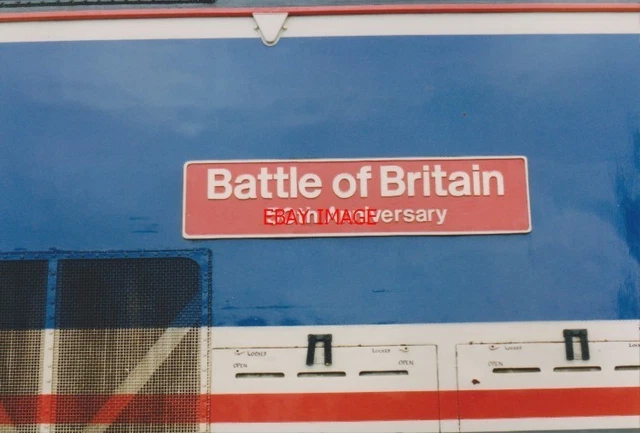 PHOTO NAMEPLATE Class 73 Loco No 73109 Battle Of Britain 50Th ...