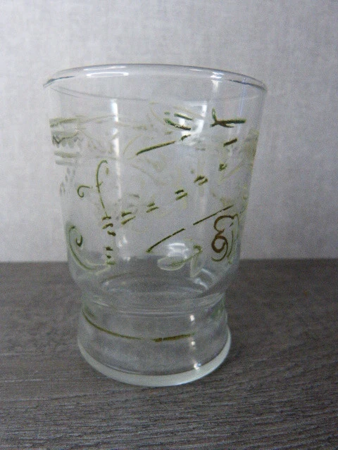 ANCIEN VERRE SOUVENIR de lourdes ,peint a la main ,1953 (chsl)- EUR 25,00 - PicClick FR