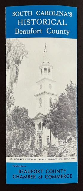 1962 HISTORIC BEAUFORT SC Huguenot Landing 400th Anniv VTG Travel ...