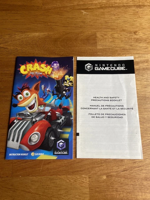 CRASH TAG TEAM Racing Manual Only For Nintendo GameCube $11.83 ...