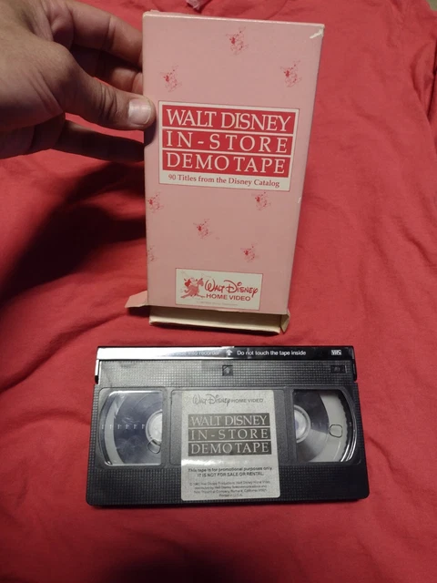 RARE WALT DISNEY in-store demo tape VHS 1985 not for resale or rental ...